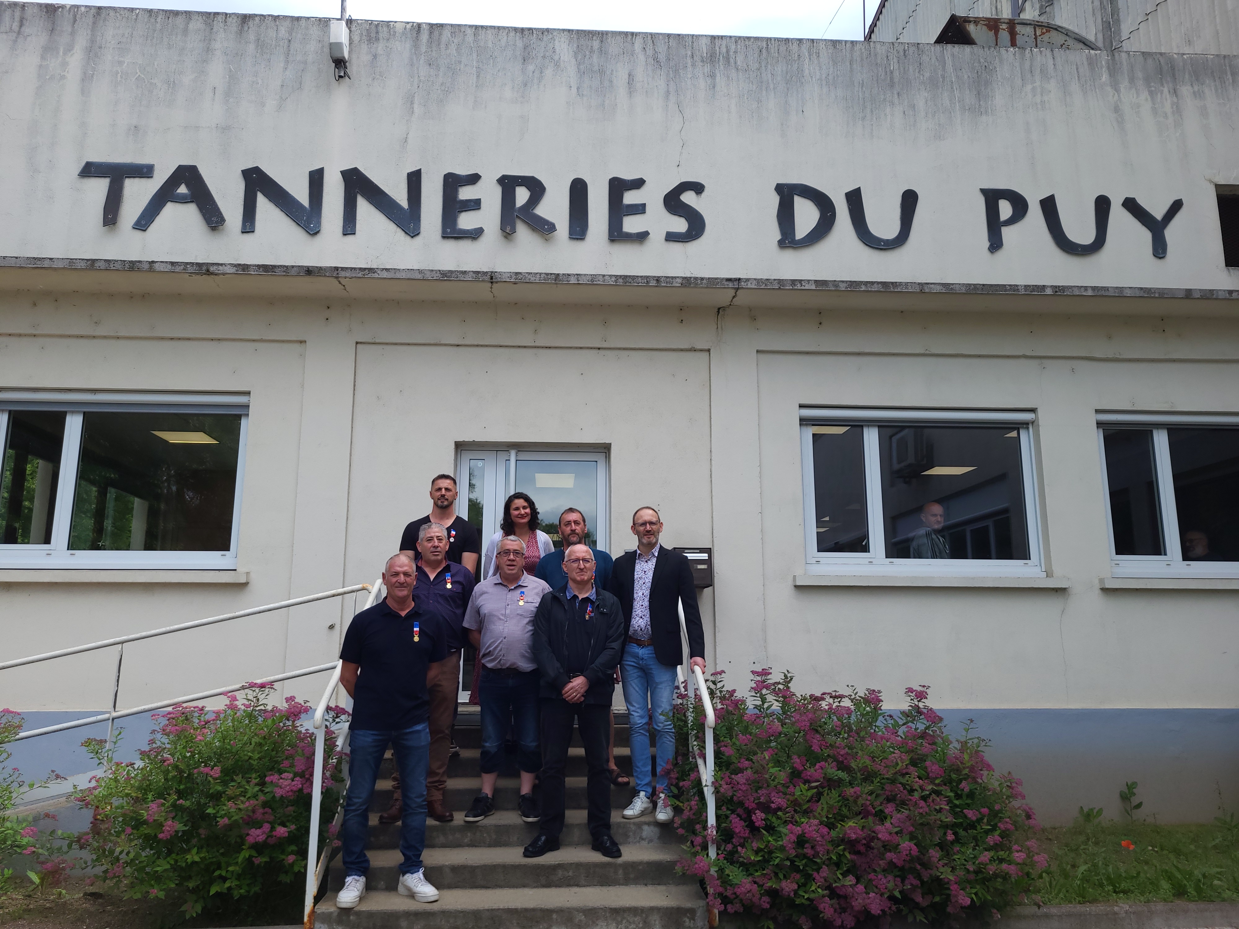 Sept médailles du travail aux Tanneries du Puy
